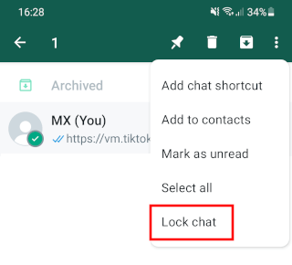 How to lock a WhatsApp chat on Android
