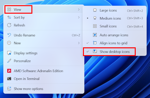 How to show or hide the Recycle Bin on Windows 11