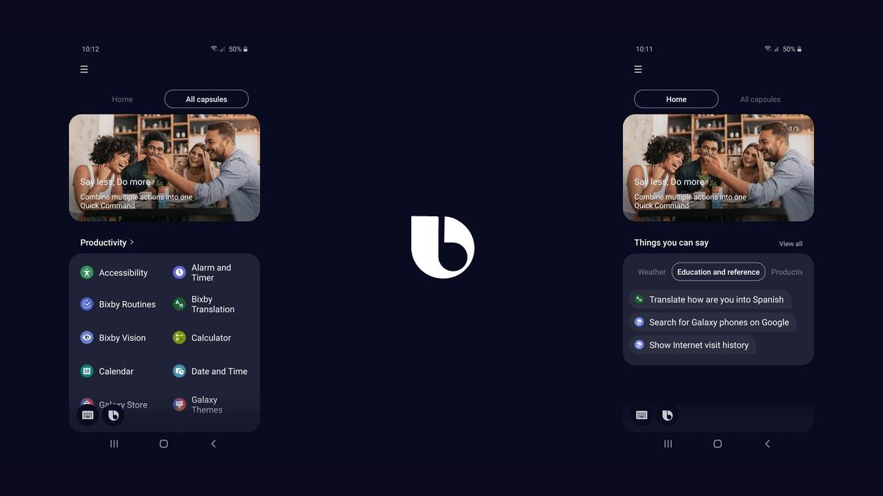 How to change the Bixby button to the power button on a Samsung Galaxy