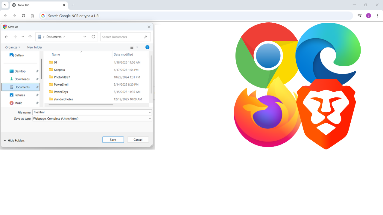 Make Chrome, Edge, Brave & Firefox ask where to save downloads